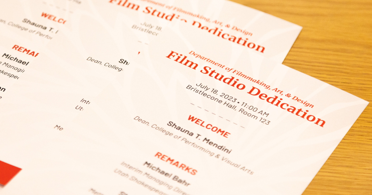 Film Studios Dedicated to Former Dean - SUU