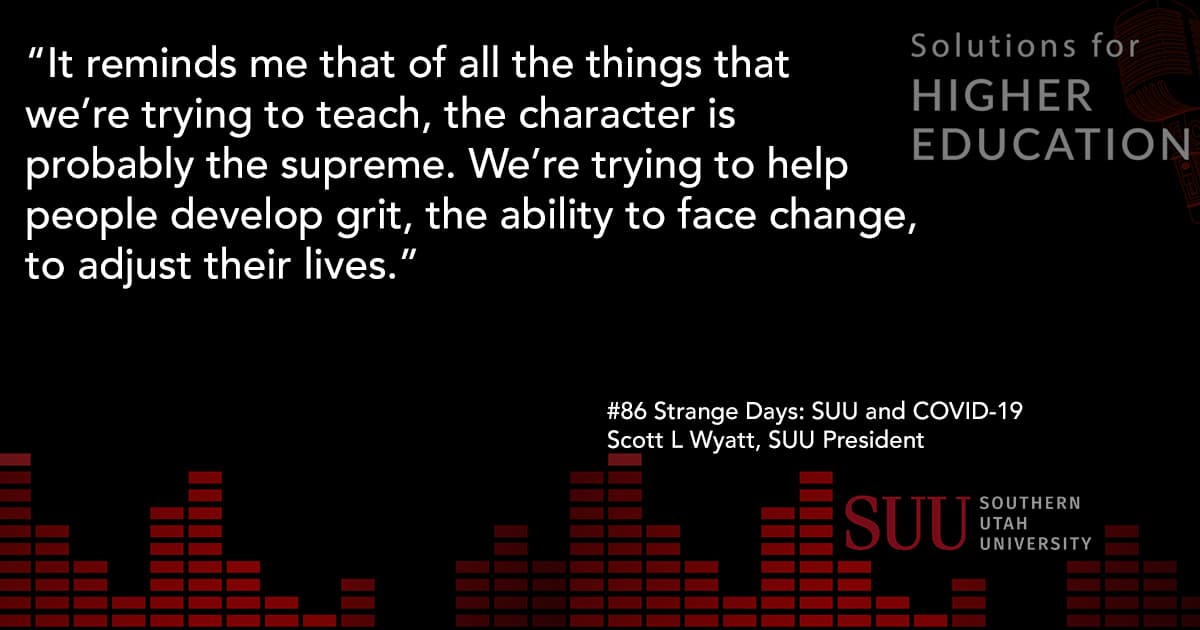 Strange days and new opportunities: SUU and the Coronavirus - SUU