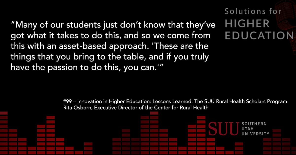 99: The Rural Health Scholars Program - SUU